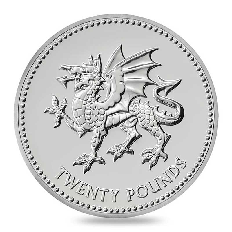Royal Mint launch the Welsh Dragon, the latest £20 face value coin for ...