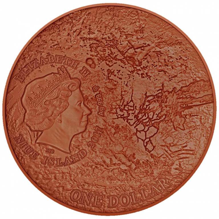 2017 Solar System Mars coin - AgAuNEWS