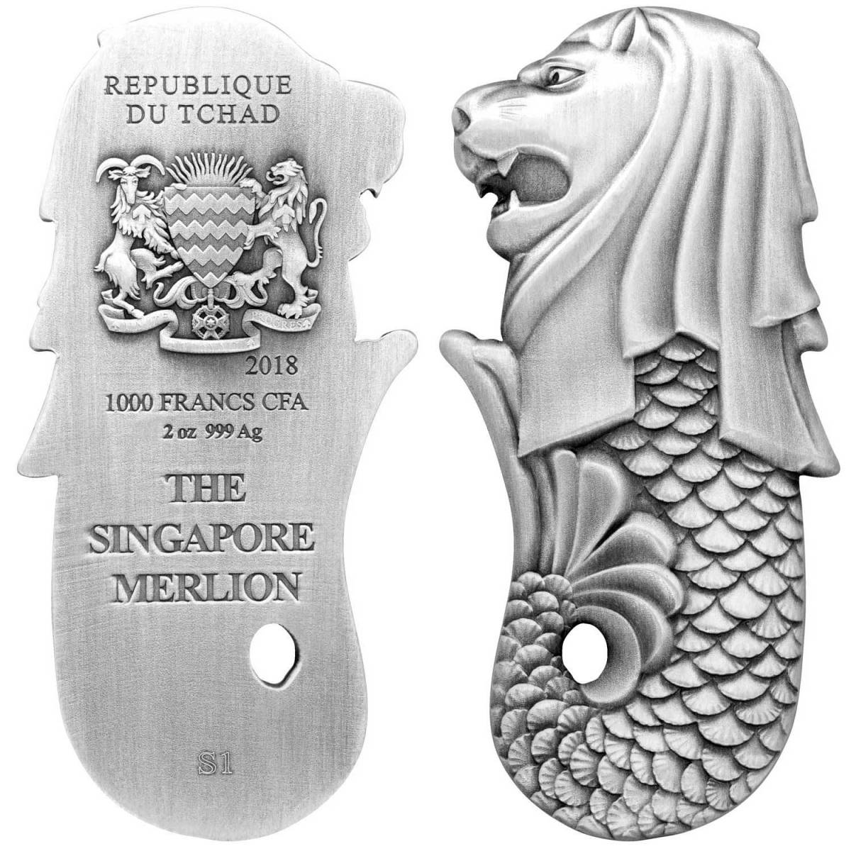 Singapore's iconic Merlion is celebrated on a new high-relief shaped ...
