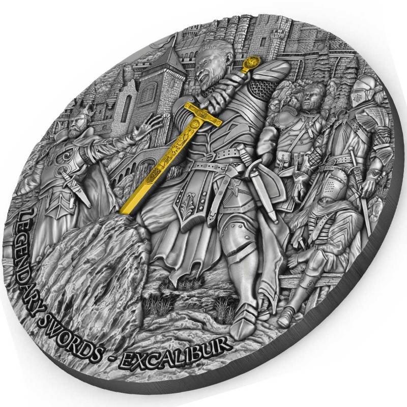 Excalibur, the sword of Arthurian legend, launches a new silver coin ...