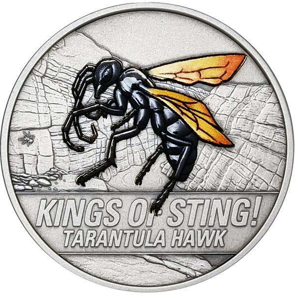 Kings of Sting! Tarantula Hawk 1 oz silver coin (2025 Melbourne Coin ...